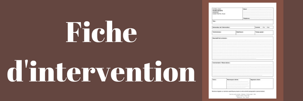 Modèle de fiche d’intervention à compléter